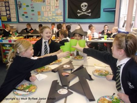Pirate Fish and Chip Dinner November 2012 - West Byfleet Junior School